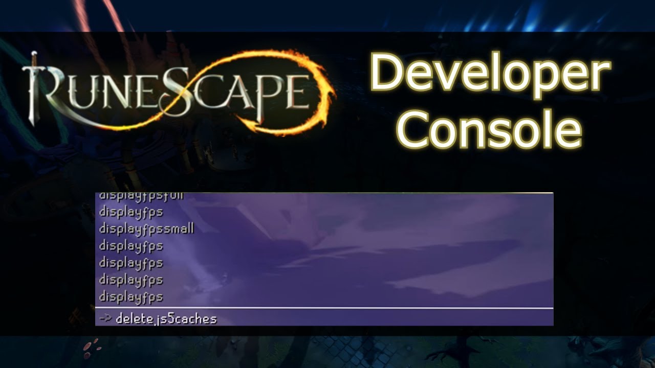 RuneScape - How to see FPS and Ping [Dev Console] - YouTube