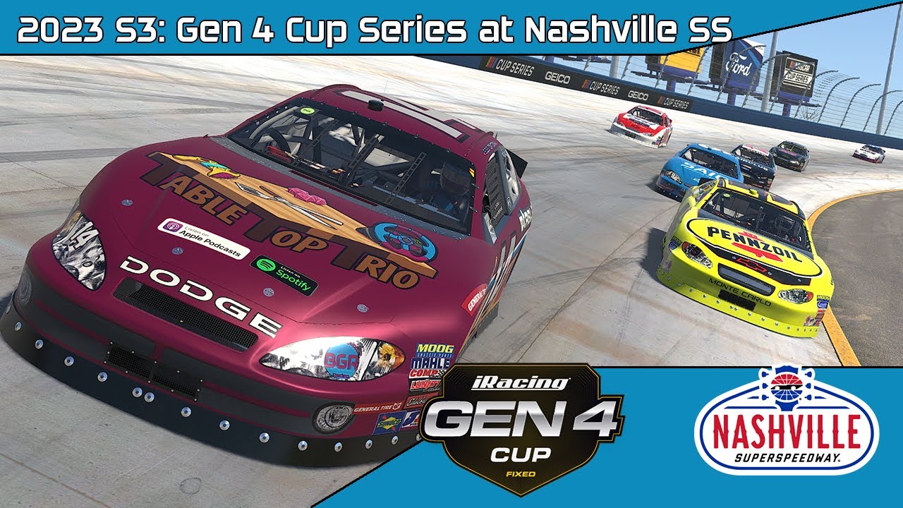 iRacing - Gen 4 Cup Series at Nashville Super Speedway - YouTube