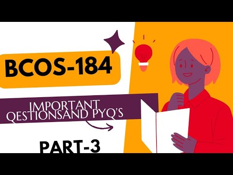 BCOS-184 BCOS - 184 E-Commerce Important Topics , PYQ And Assignment ...