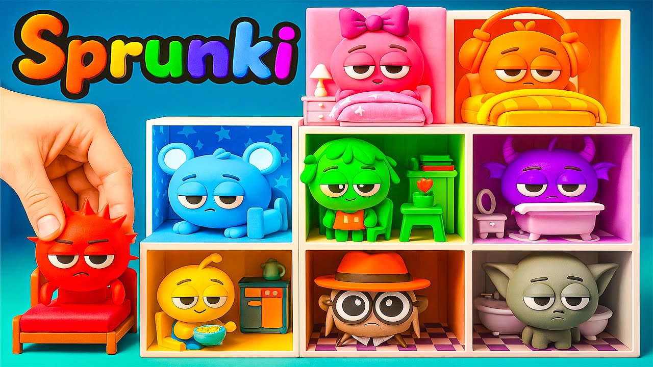 Sprunki DIY 💖 Build Sprunki SWAPPED COLORS House has SECRET COUPLE ...