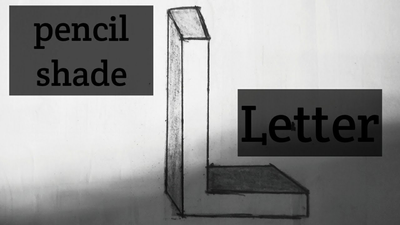 how to draw 3d L letter #craftwork #drwing #video - YouTube