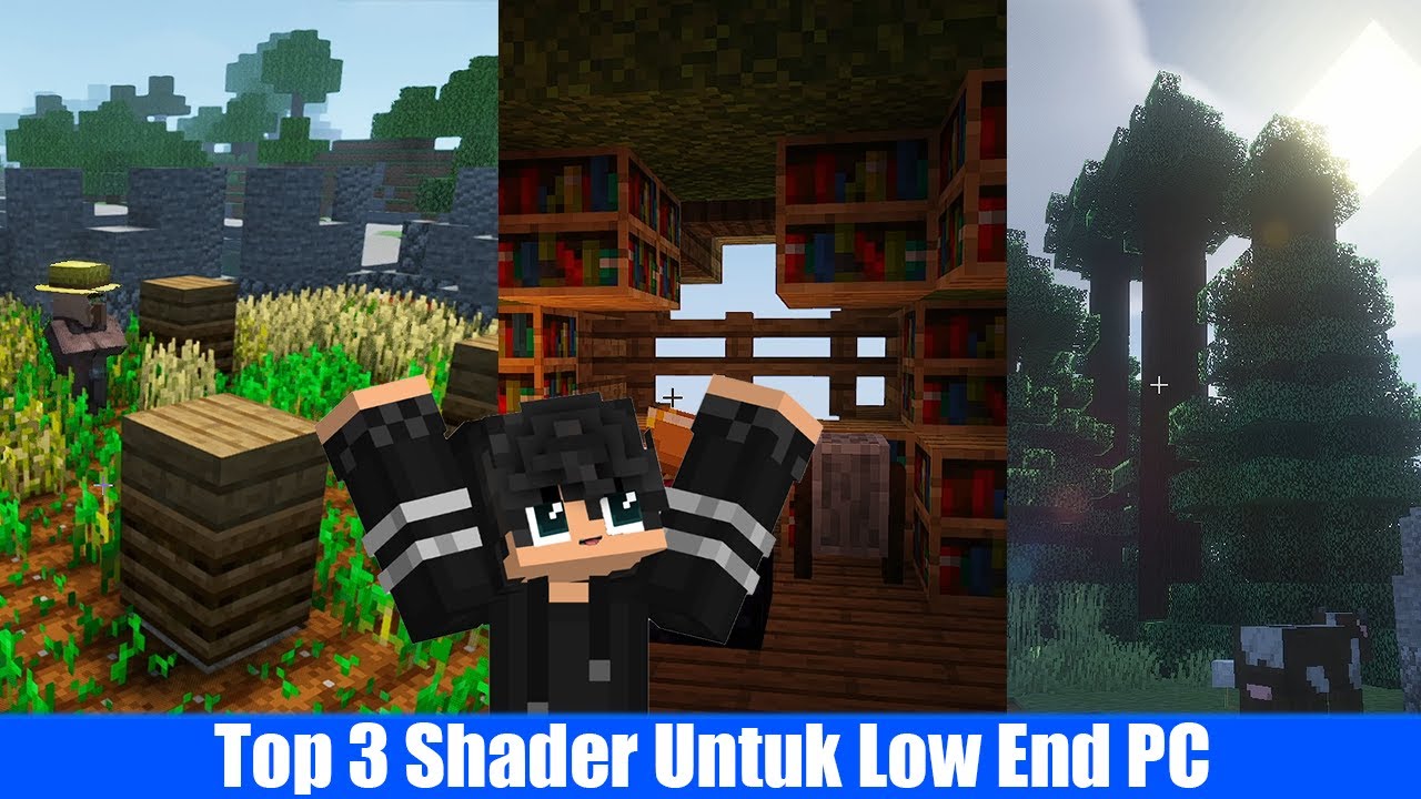 TOP 3 SHADER RINGAN UNTUK LOW END PC | Minecraft shaders 1.20 - 1.21 ...
