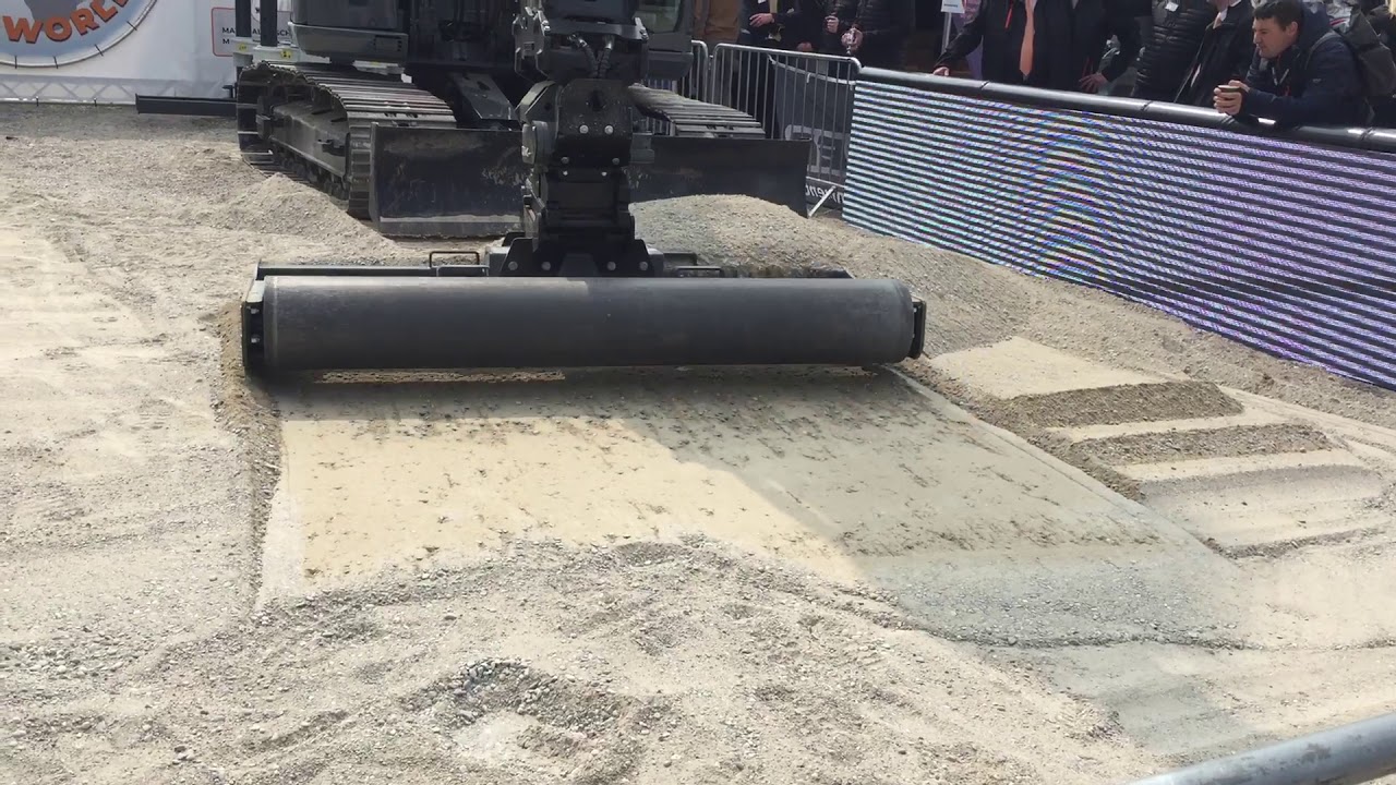 Efficient and profitable surface grading beam - YouTube