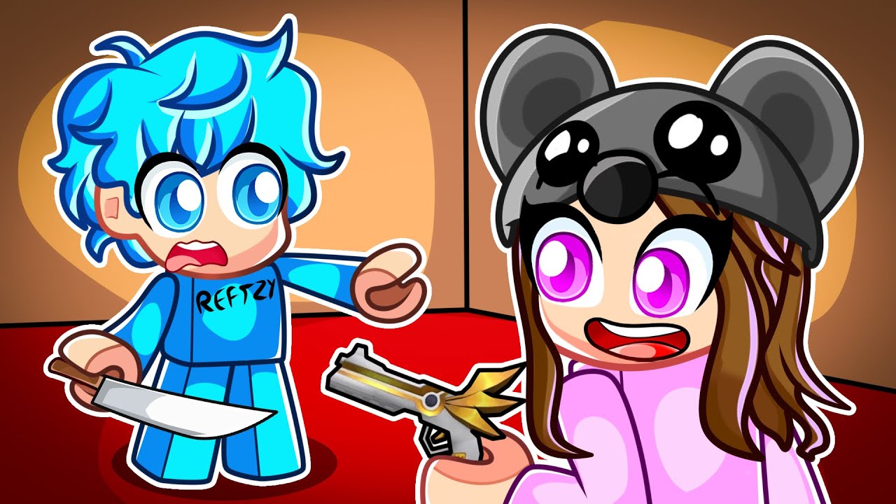 Angelazz 1v1s her BROTHER in Roblox Murder Mystery 2.. - YouTube