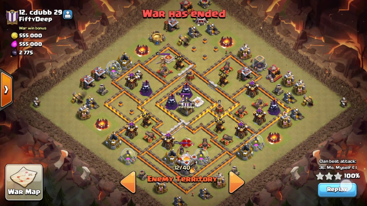 Amazing HGHB attack - th8.5 vs th9.11 - YouTube