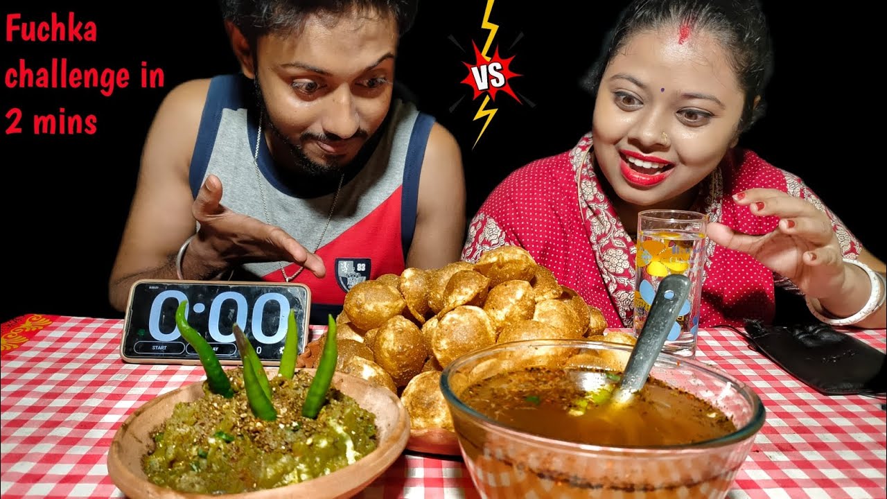 Fuchka Eating Challenge in 2 mins | Panipuri Challenge | Golgappa ...
