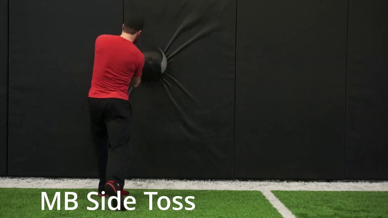 Medicine Ball Side Toss - YouTube