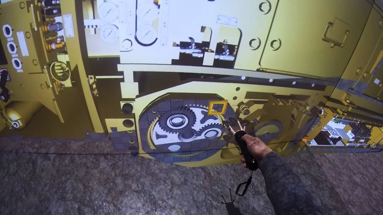 Caterpillar Visualization Collaboration Center - VR System - YouTube