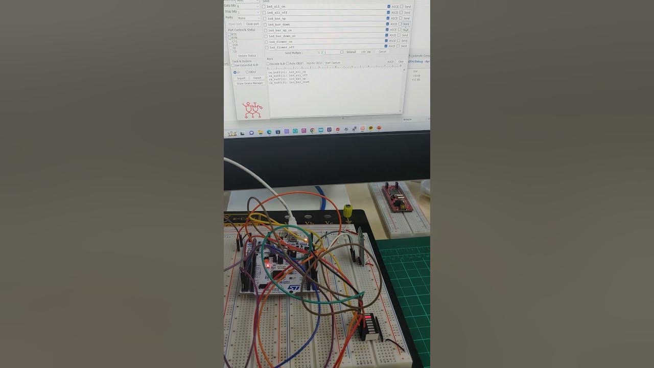 [STM32] UART LED CONTROL - YouTube