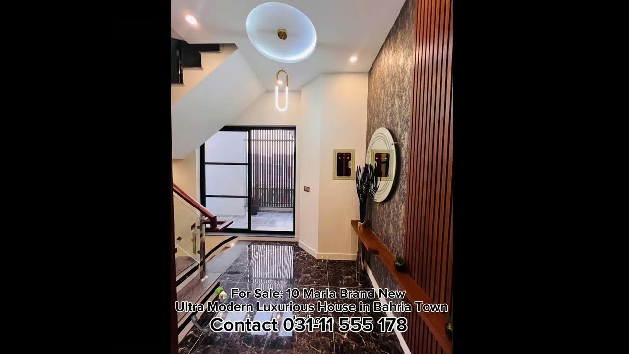 10 Marla Brand New House For Sale in Bahria Town Lahore 03 111 555 178 - YouTube