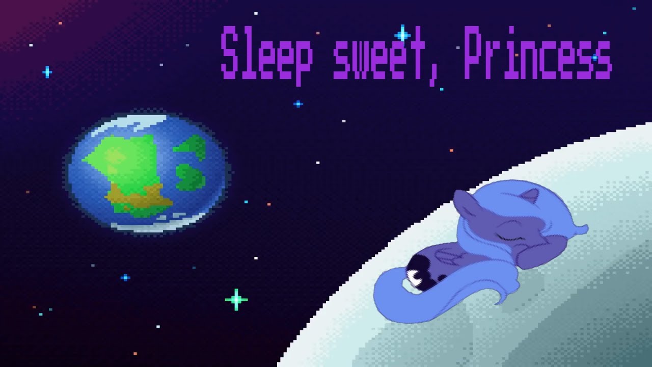 Princess Luna Sleeping on the Moon - YouTube