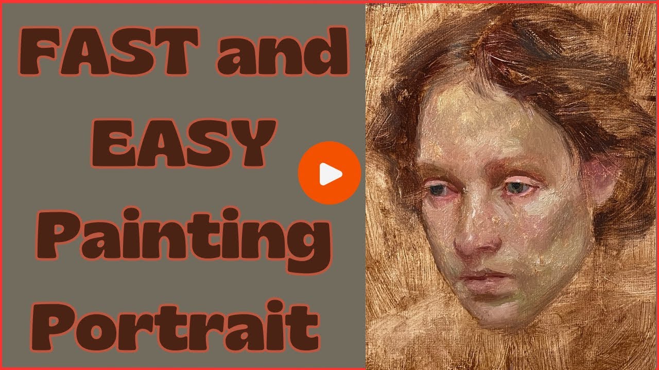 FAST and EASY Painting Portrait in Oil - YouTube