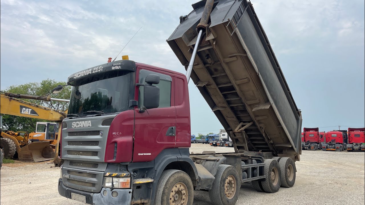Scania R420 Dump truck 2008M.Y(DC1214) M/T VIN.184871 - YouTube