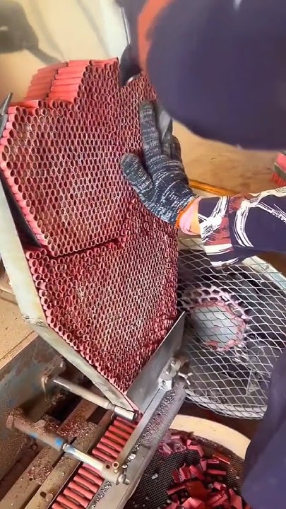 Firecracker production technology - good tools and machinery make the job easy - YouTube