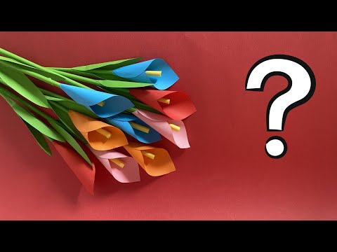 Kağıttan Çiçek Yapımı | Origami Çiçek Nasıl Yapılır? (Çok Kolay)