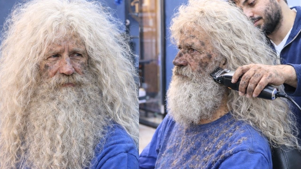 ''VERY LONG HAIR! Homeless To Handsome / Amazing Transformation - YouTube