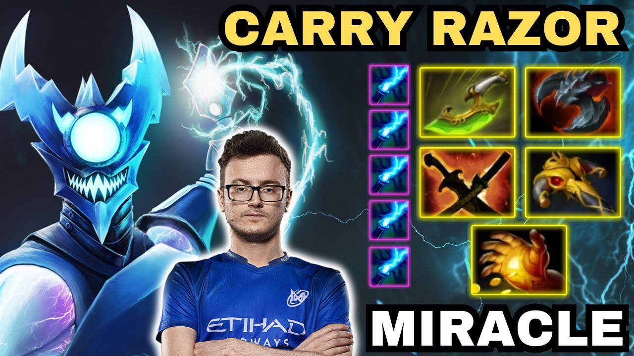 🔥 MIRACLE Razor Hard CARRY 18 KILLS Highlights 🔥 Razor Gameplay By ...