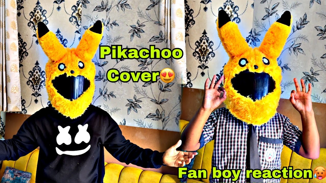 Pikachoo helmet cover diya gift 😍 fan boy reaction mila - YouTube