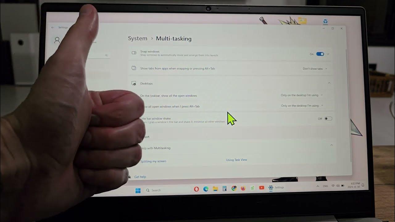 🖥️ How to Enable and Use Multitasking on Windows 11 Laptop or Desktop ...