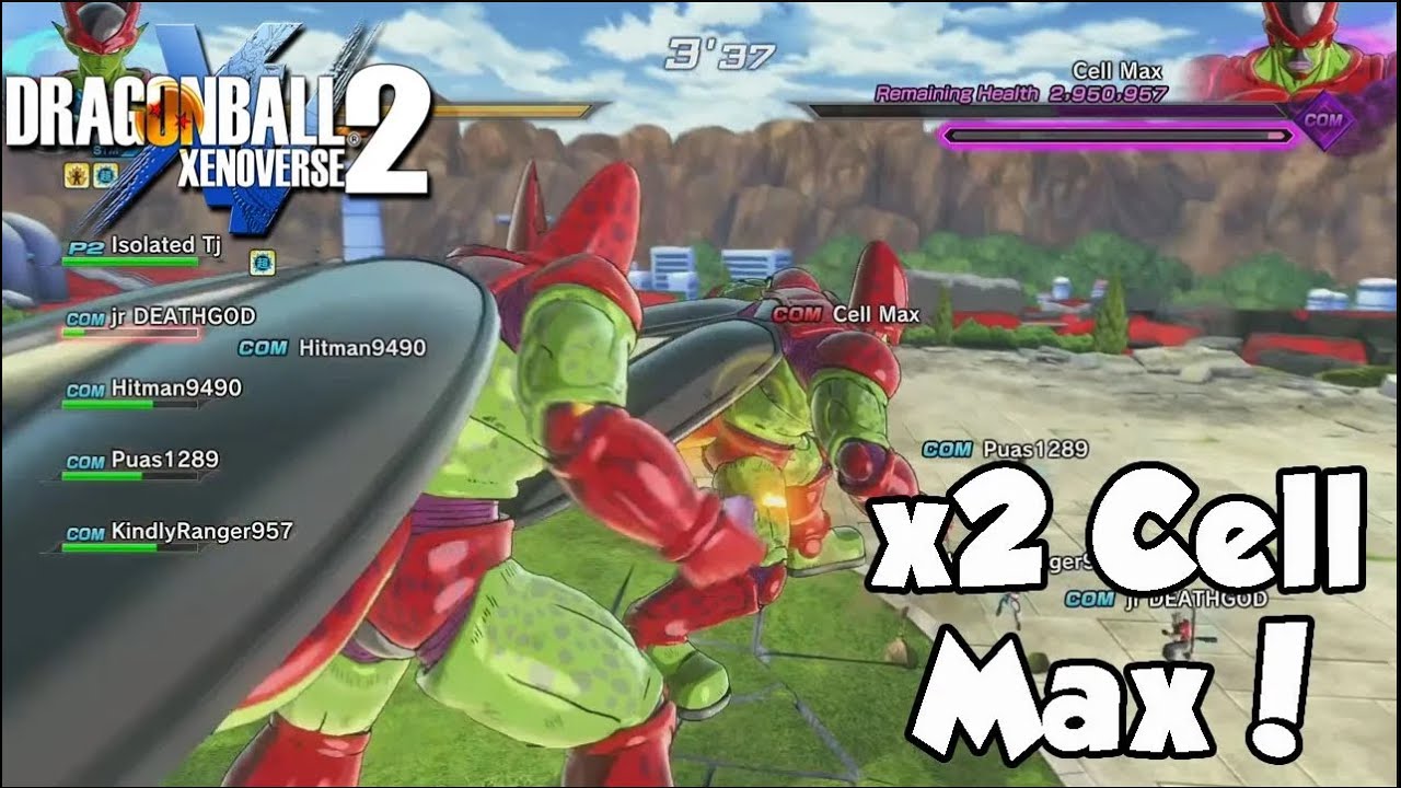 Xenoverse 2 Cell Max Vs Cell Max Raid Boss! - YouTube