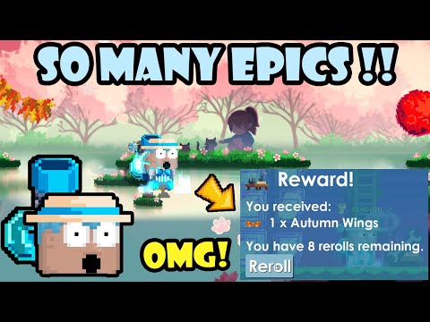LOLLL SO MANY EPICS!! HUNTING PINUSKI HAVEN! 🌸 | GrowTopia Harvest Festival 2024