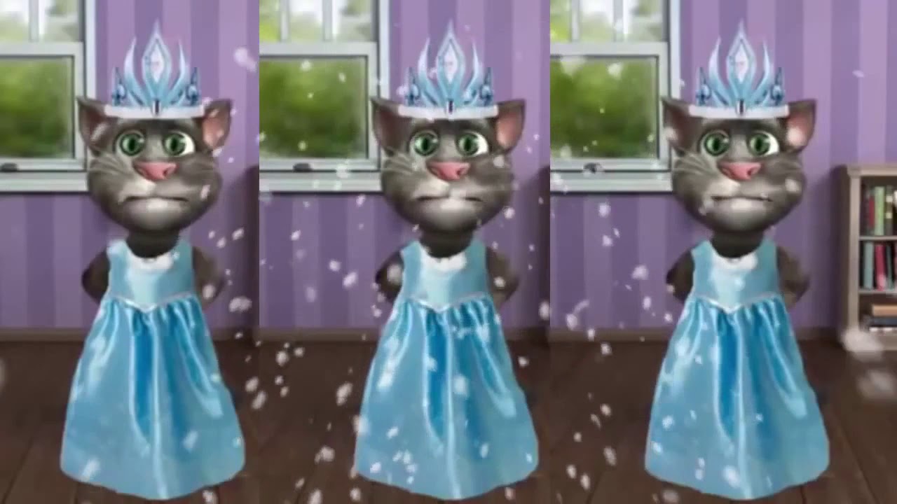 Talking Tom Cat 2 sing Libre soy (Frozen sing Let it Go) - YouTube