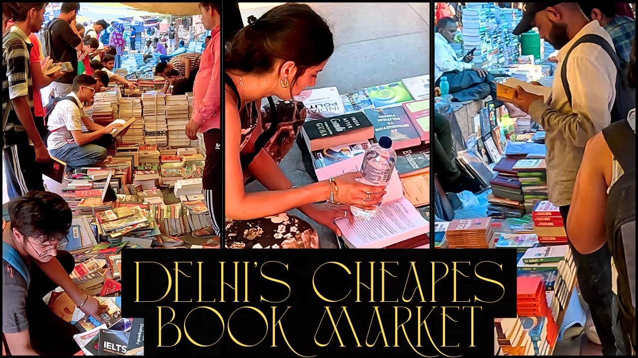 NAI SARAK BOOK Market || Chandni Chowk Cheapest Book Market in Delhi ...