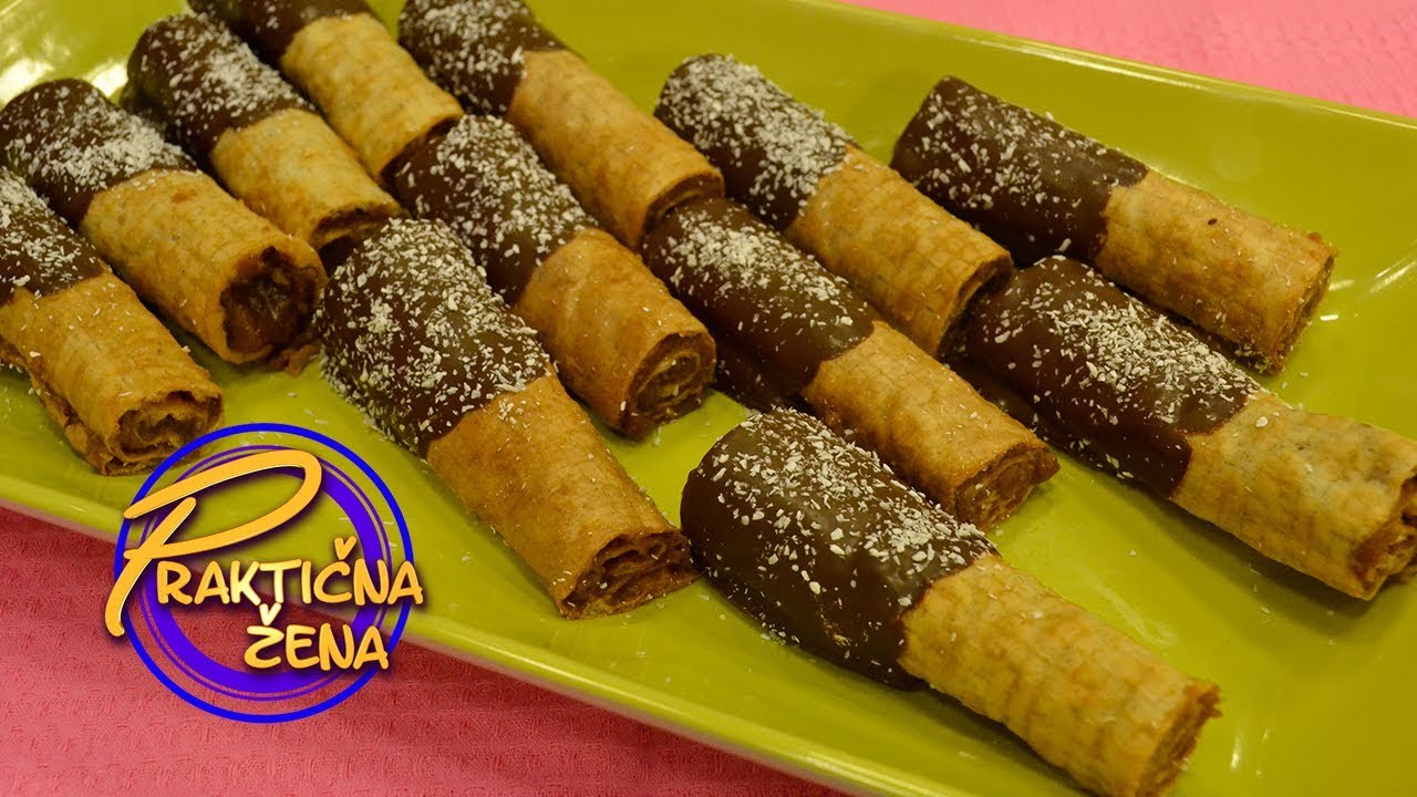 Praktična žena - Čokoladne rolnice od oblande - Boris Režak - YouTube