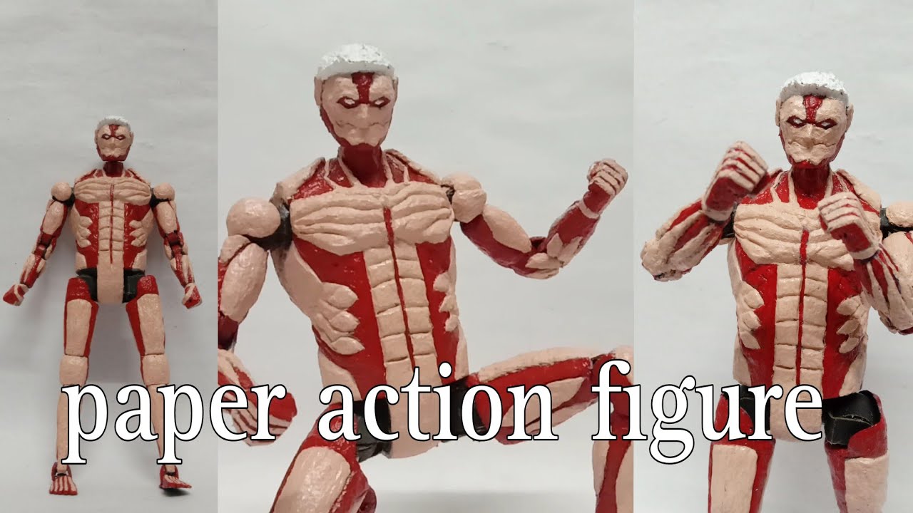 how to make armored titan action figure out-of paper shingeki no kyojin ...