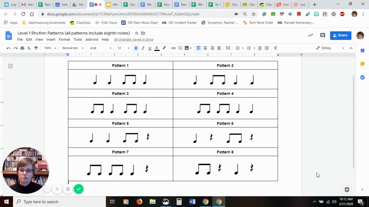 Fourth Grade Music - Rhythm 2 - Slide 5 - YouTube