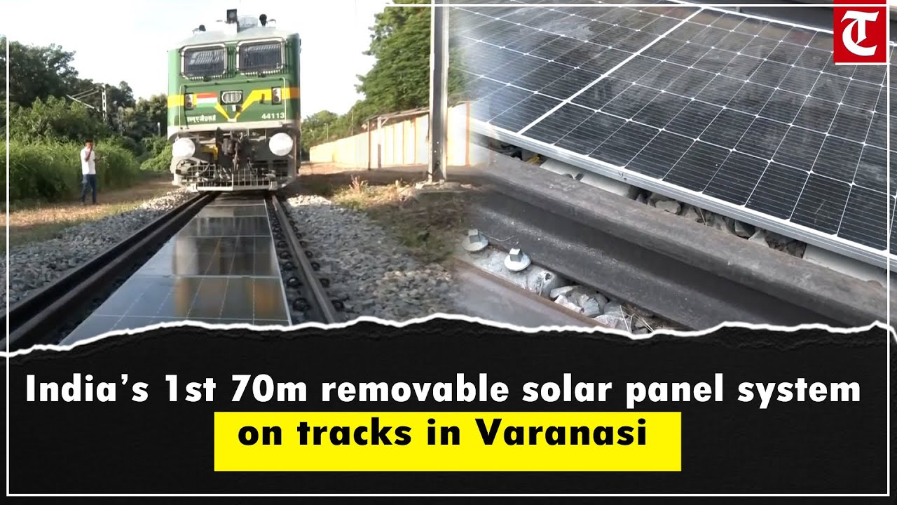 India makes history, first-ever solar panel system installed between ...