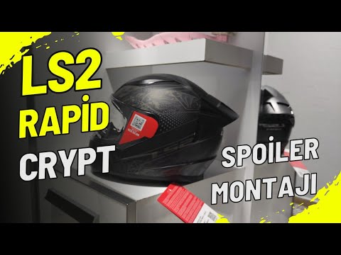 Ls2 rapid 2 crypt kask için spoiler montajı nasıl yapılır nasıl takılır ...