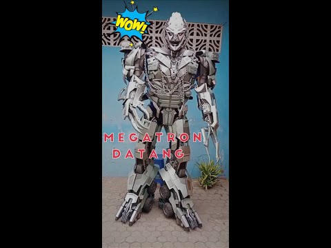 costume megatron transformers suited up ( cara memasang kostum robot megatron TF3 dari evafoam)