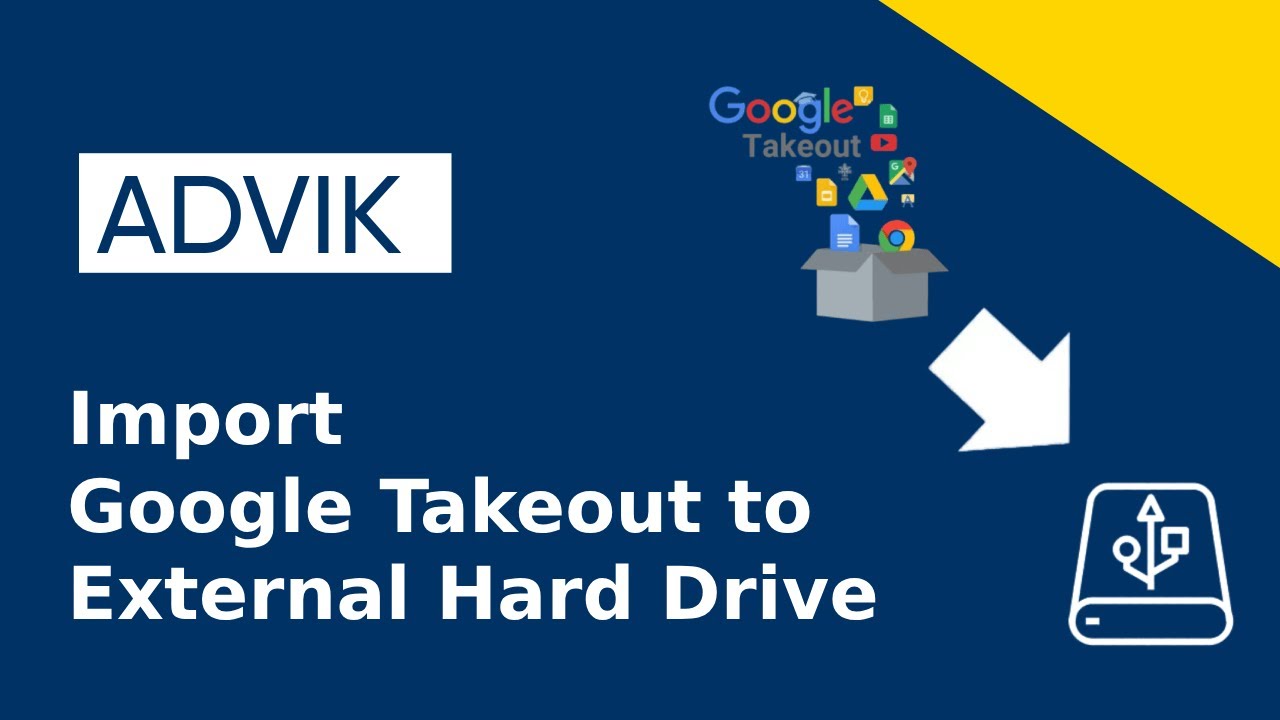 How to Import Google Takeout to External Hard Drive? - YouTube
