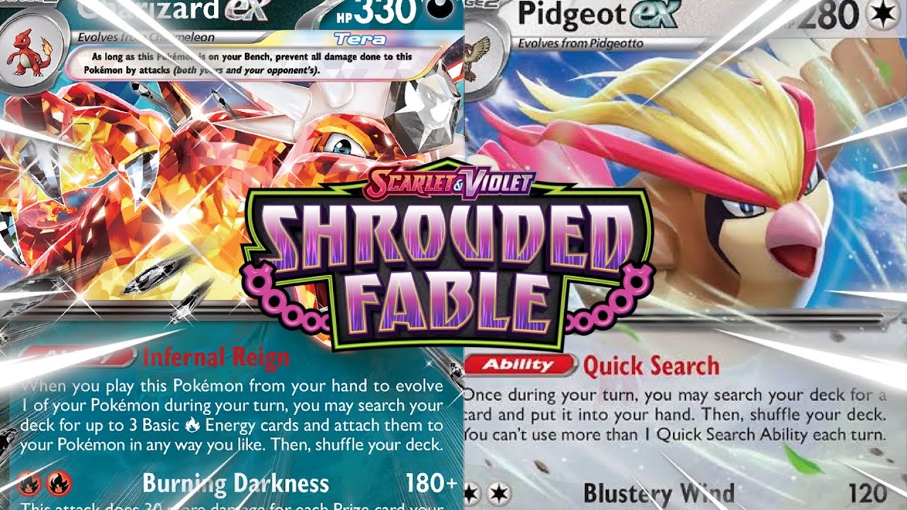 Charizard EX Deck List - Shrouded Fable (Pokémon TCG) - YouTube