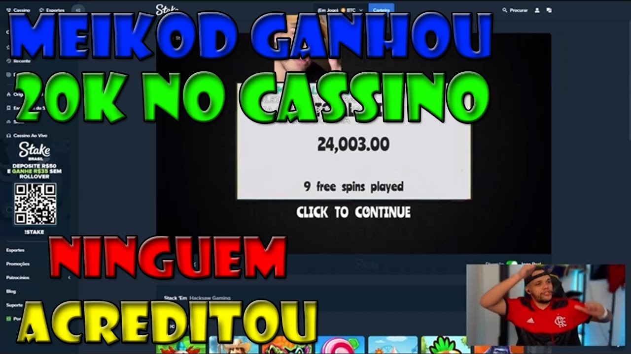 MEIKOD GANHOU 24K NO CASSINO - YouTube