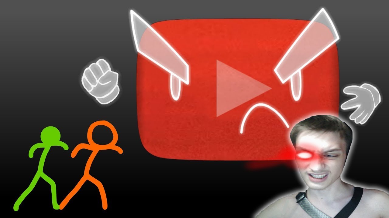 Анимация против YouTube (оригинал) - Реакция на Alan Becker - YouTube