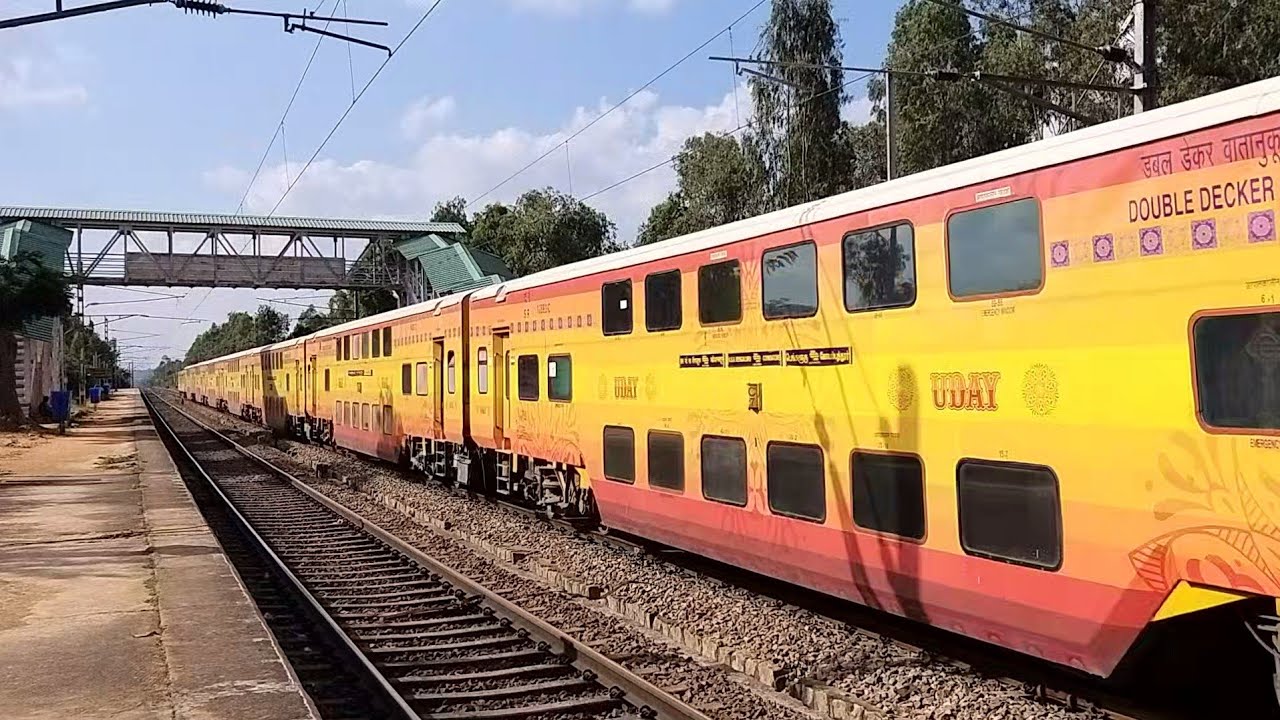 [7 in 1] Double Decker | Uday Exp | Trains of Indian Railways - YouTube