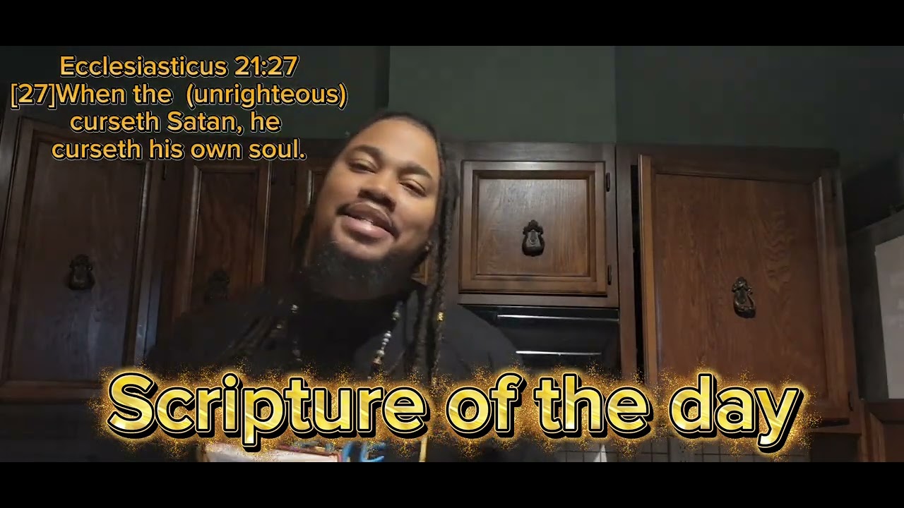 Scripture of the day sirach 21:27 - YouTube