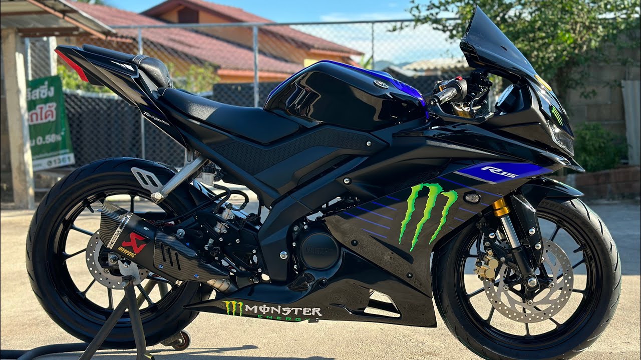 🎥 รีวิว Yamaha YZF-R15 Monster ปี2019วิ่ง 17,000 กิโลแท้ / EP.202 By ...