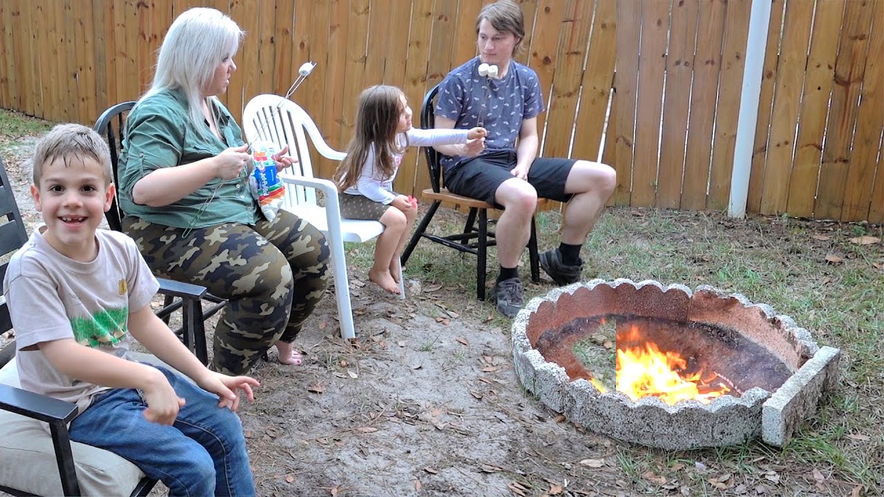 First Family Campfire With all the Siblings - YouTube