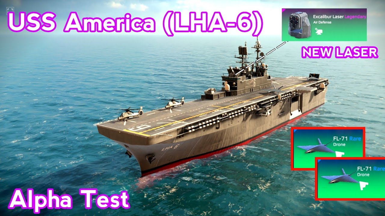 Modern Warships New Aircraft Carrier USS America (LHA-6) Alpha Test ...
