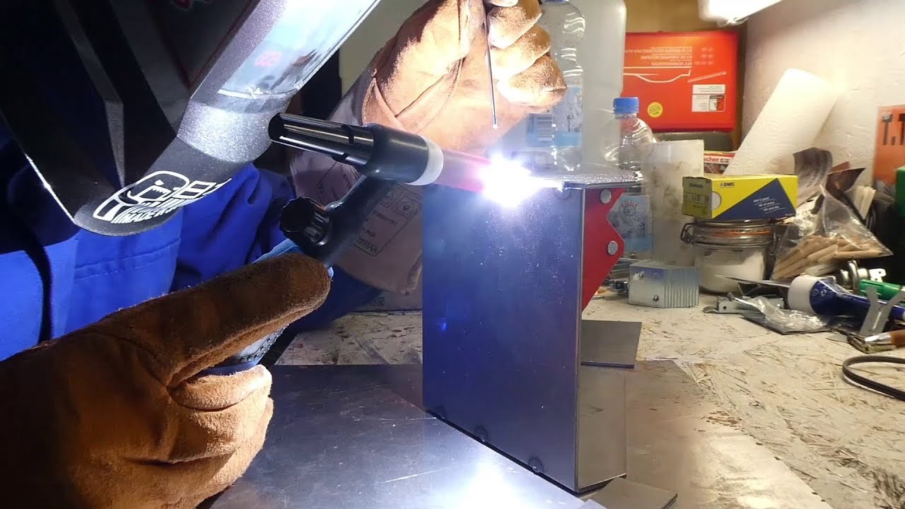 A beginner tig welding project - BULLET TRAP BUILD FROM SKETCH - YouTube
