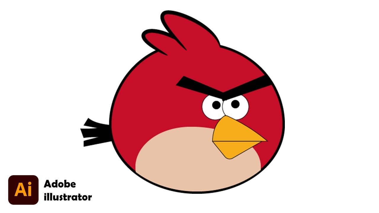 Learn How to Create an Angry Bird in Adobe Illustrator! - YouTube