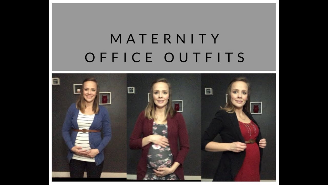 Maternity Office Outfit Ideas | How to style your bump - YouTube