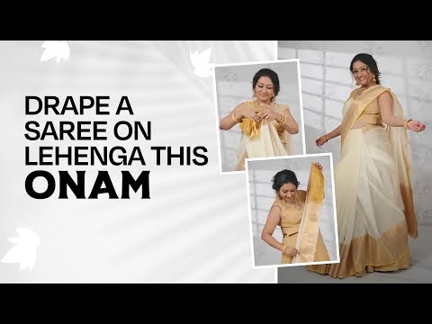 Step-by-Step Tutorial On Draping A Saree On Lehenga By Dolly Jain