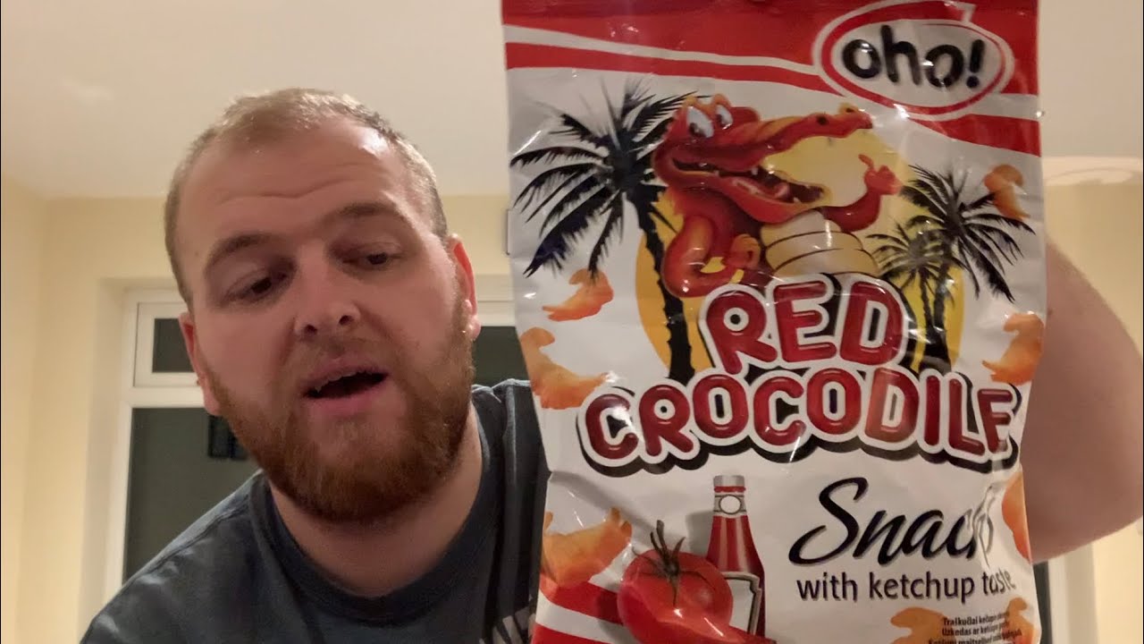 Oho! Red Crocodile Snacks with Ketchup Taste - Review (Lithuania) 🇱🇹 ...