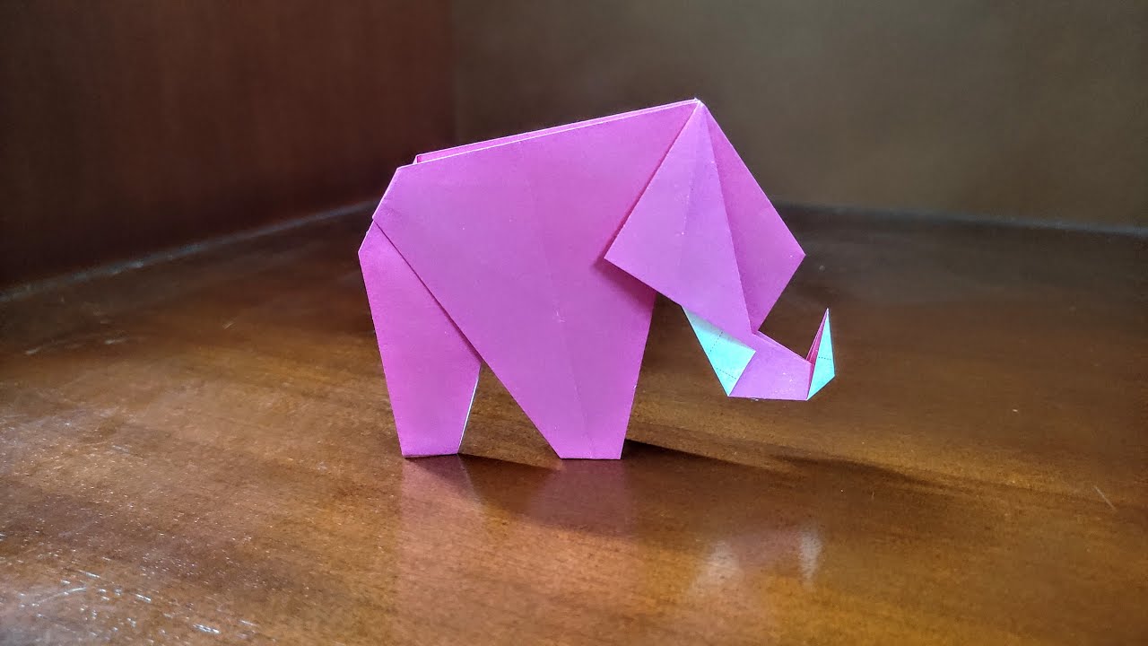 How To Fold Origami Elephant Easy | Origami Elephant Easy | Easy ...