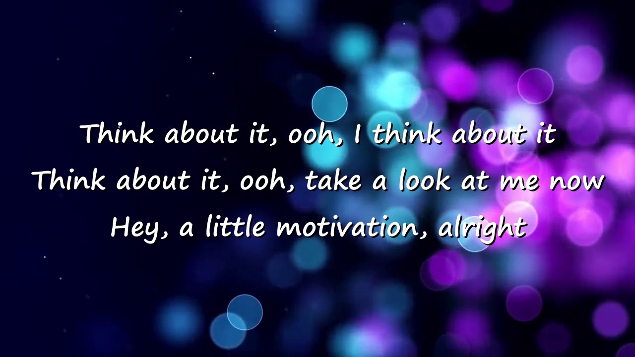 Motivation - Normani (LYRICS VIDEO) - YouTube