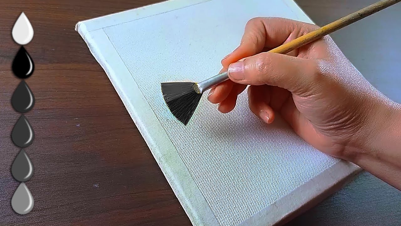 💙 How to Draw 👉Two Color Wave Seascape Painting Tutorial | Acrylic ...